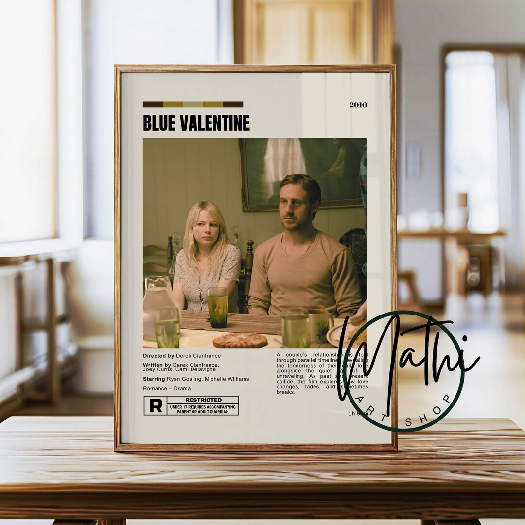 Blue Valentine Movie Poster Minimalist Romantic Drama Film Art