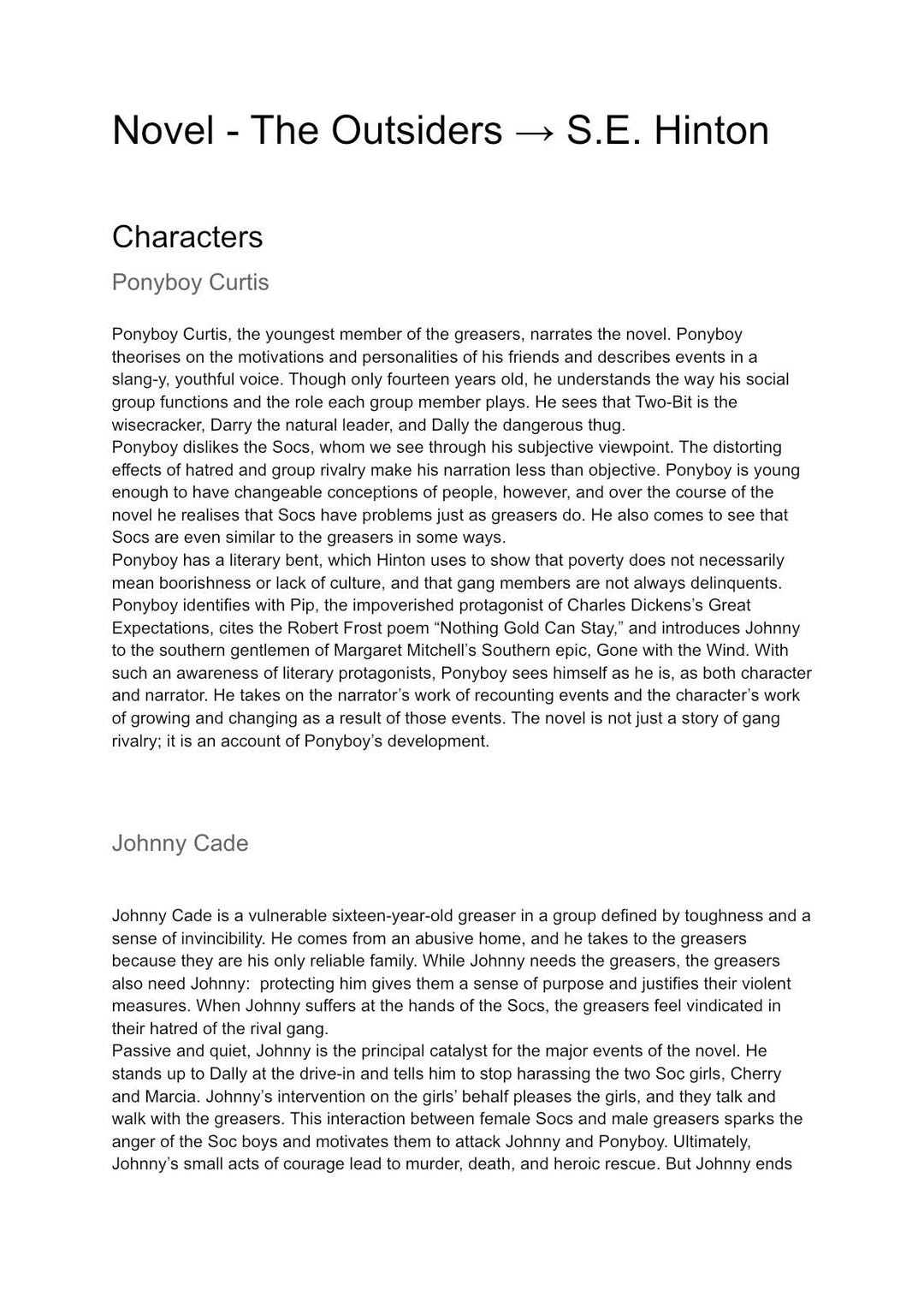 Junior Cert English Notes - Etsy