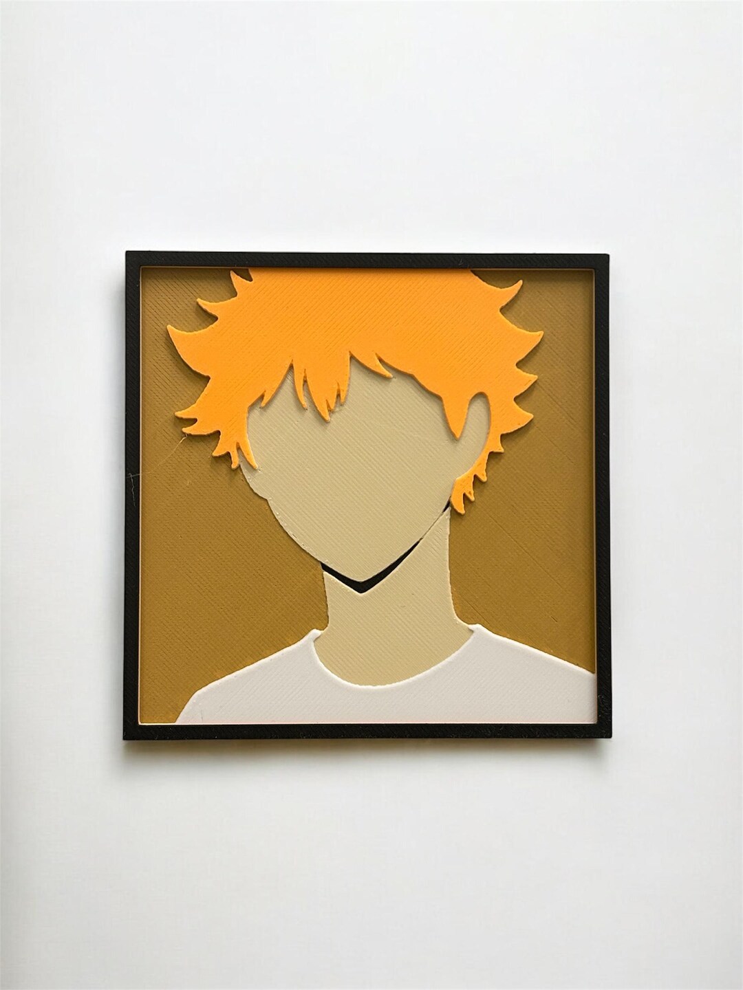 Shoyo Hinata Minimalistic Textured Wall Art Haikyuu!!! 3D Printed - Etsy UK