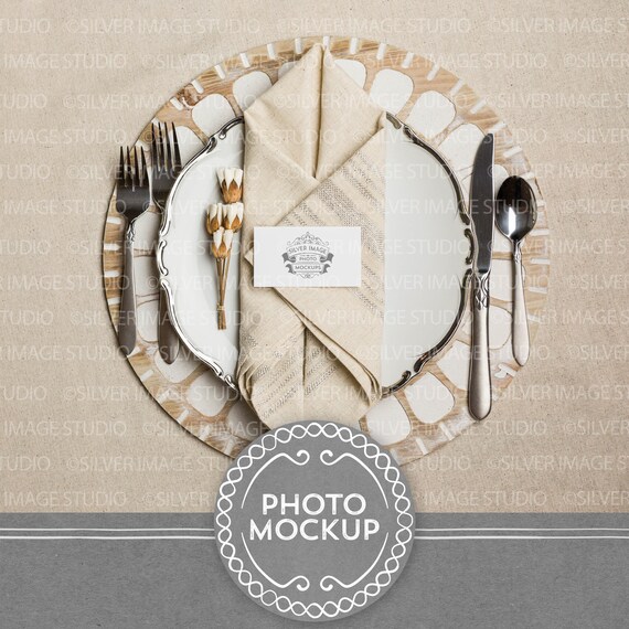 Editable Name Card PSD Mockup Place Card Mockup Wedding Name | Etsy