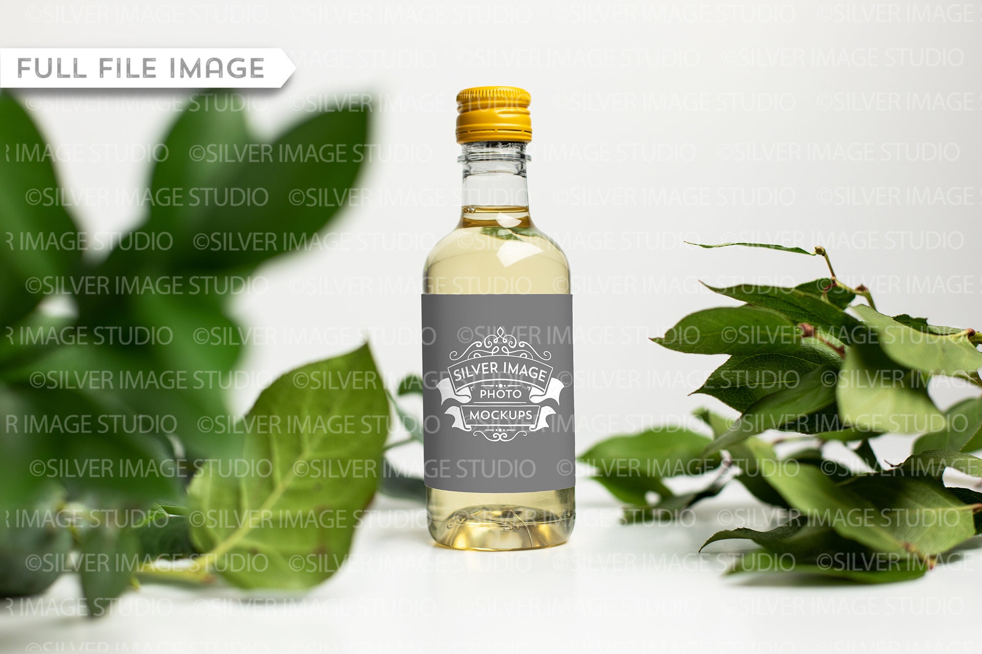 Mini Wine Bottle Label Mockup, White Wine Mockup, Bottle Mockup, Party ...