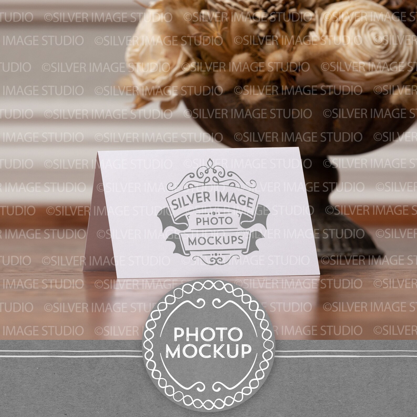 Folded Tent Card Mockup, Wedding Thank You Mockup, Party Mockup ...