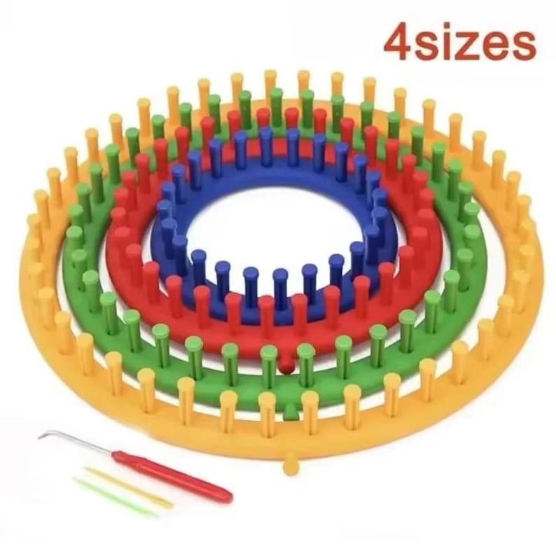 DIY Knitting Loom Set: Round & Long Weaving Tools - Etsy
