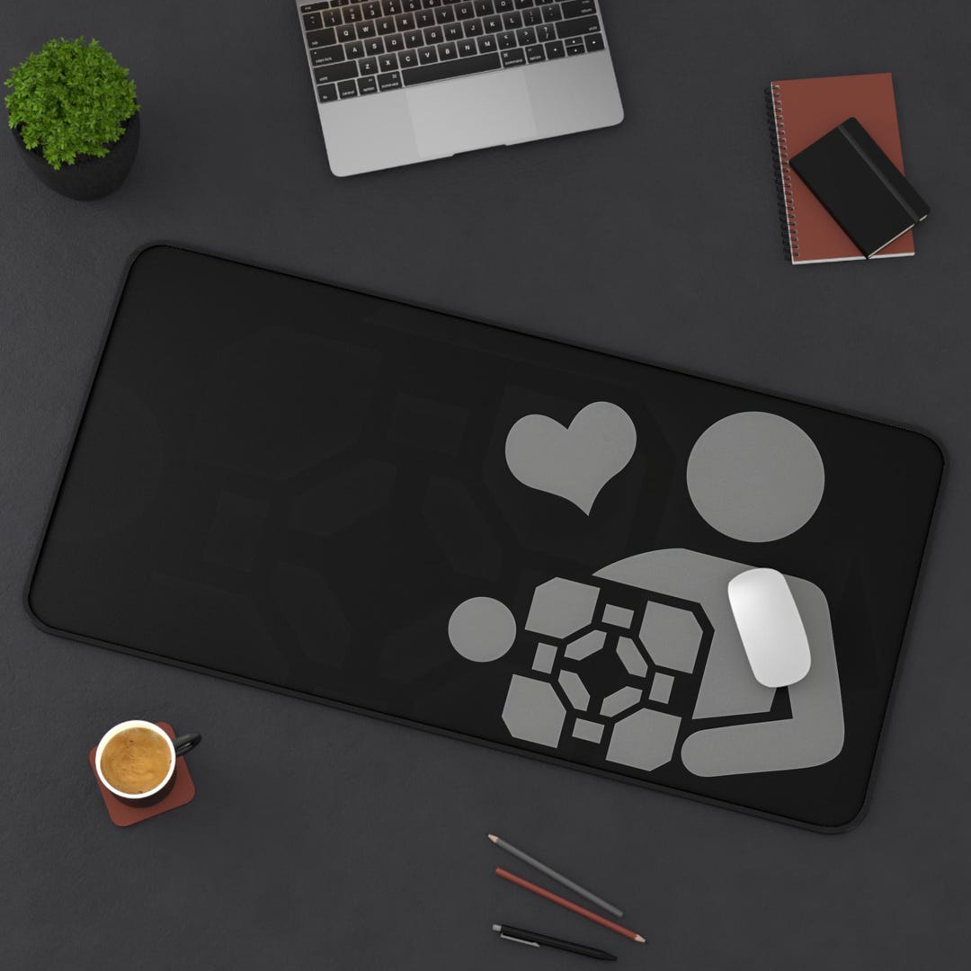 Portal 2 Desk Mat, Companion Cube Mat | Gaming Mousepad - Etsy
