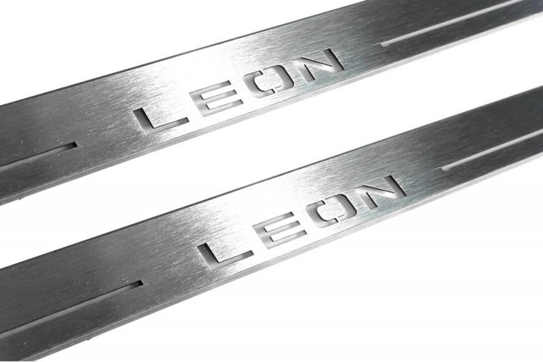Custom LED Door Sills for Leon III 2013–2020 – Lighted Stainless ...