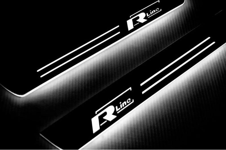 Custom LED Door Sills for Passat B6 2005–2010 Logo R-line – Lighted ...