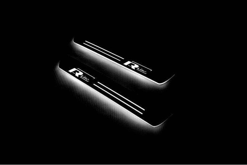 Custom LED Door Sills for Passat B6 2005–2010 Logo R-line – Lighted ...