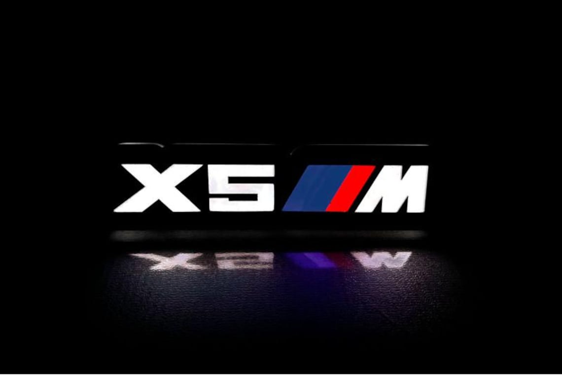 X5 M Front LED Grille Emblem, Custom Car Accessory, Performance Logo ...