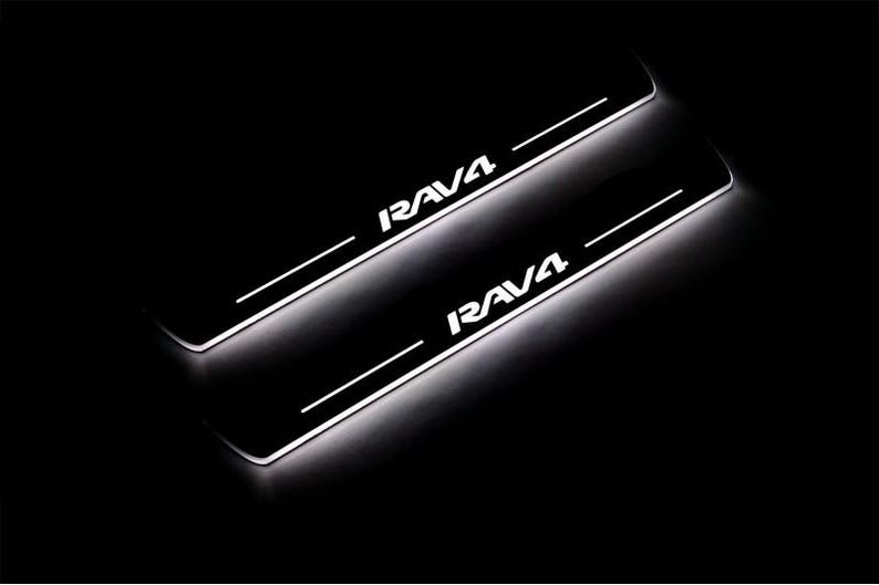 LED Door Sills for Rav4 V 2019–2025 Logo RAV4 – Lighted Entry Threshold ...