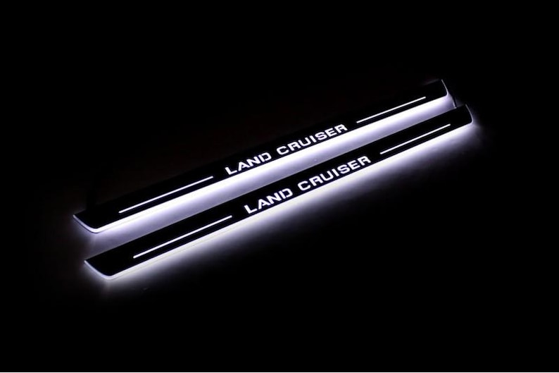 Illuminated Door Sills for Land Cruiser 200 2007–2021– LED Scuff Plates ...