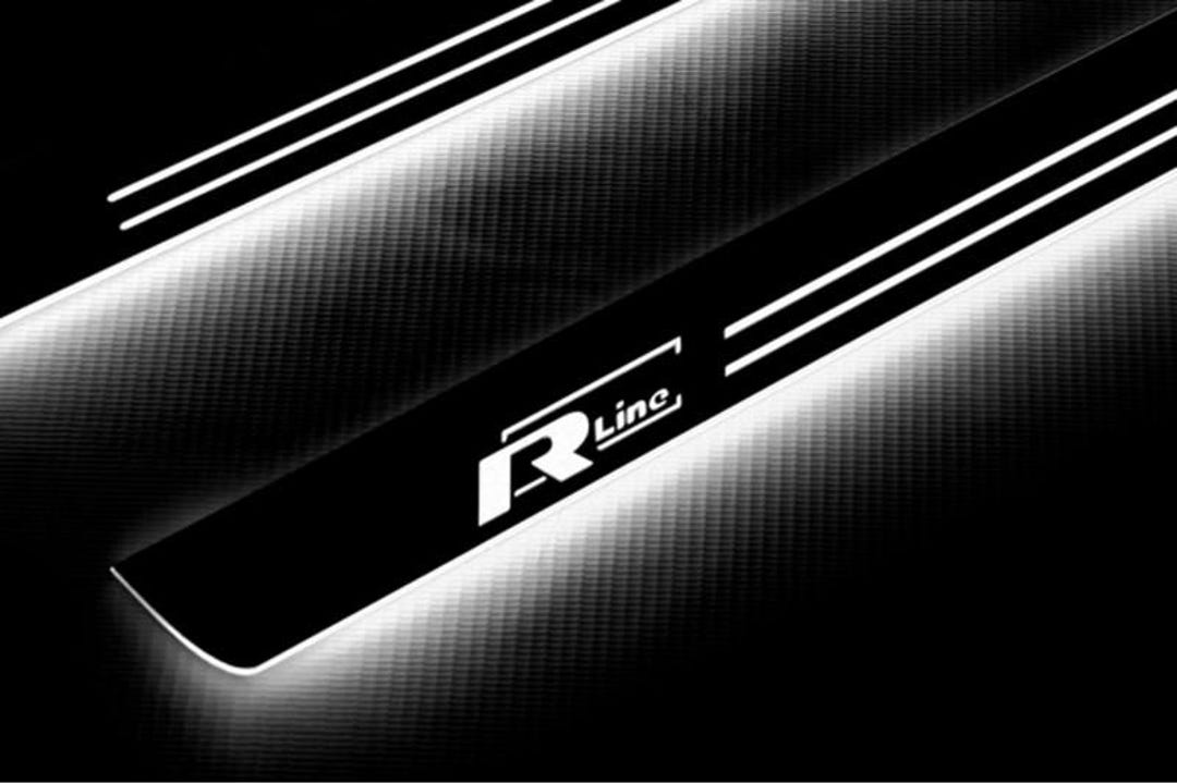 Custom LED Door Sills for Passat B6 2005–2010 Logo R-line – Lighted ...