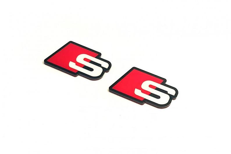 Custom Fender Emblem Badge With S Logo, Sport Car Badge, Custom S ...