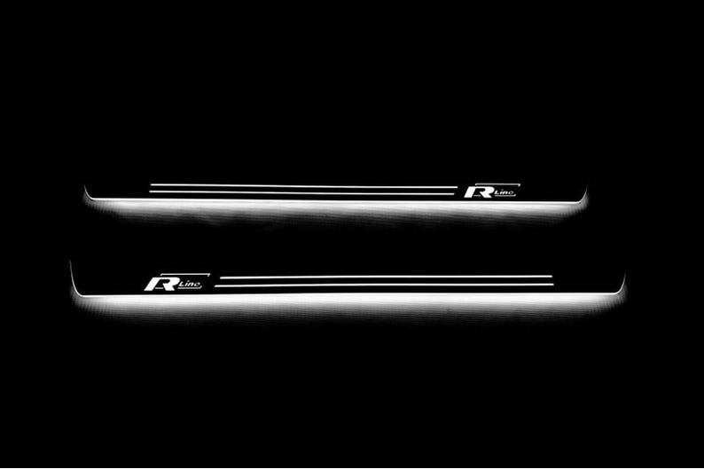 Custom LED Door Sills for Passat B6 2005–2010 Logo R-line – Lighted ...