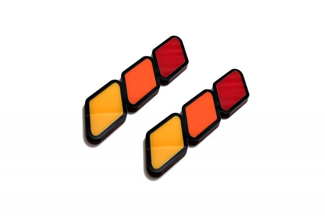 Custom TRD Tricolor Fender Emblem Badge for Auto, Tacoma 4runner ...