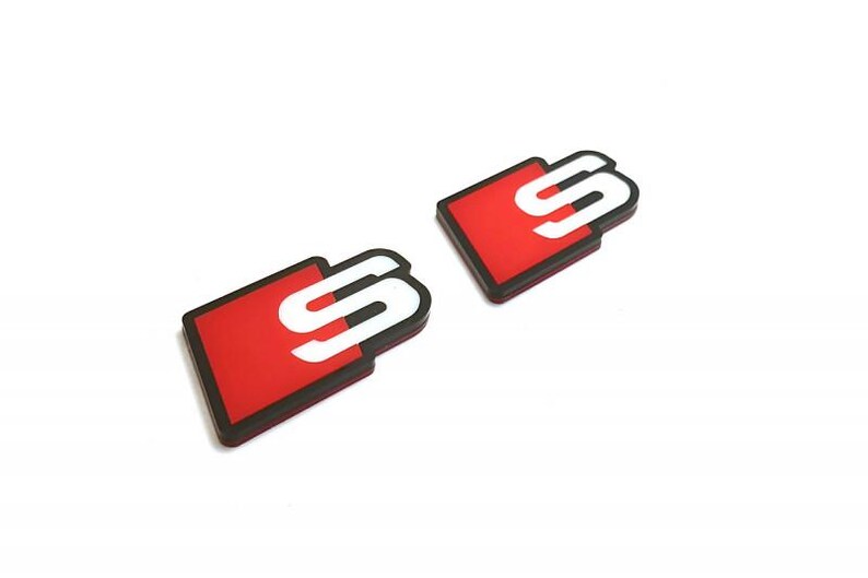 Custom Fender Emblem Badge With S Logo, Sport Car Badge, Custom S ...