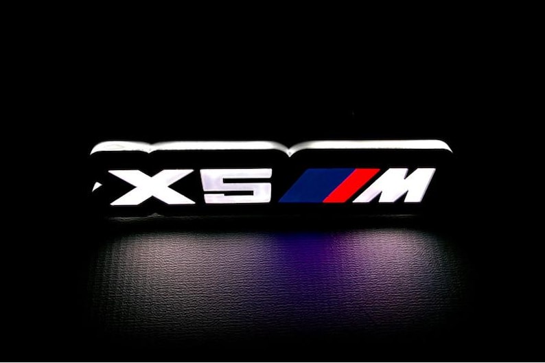 X5 M Front LED Grille Emblem, Custom Car Accessory, Performance Logo ...