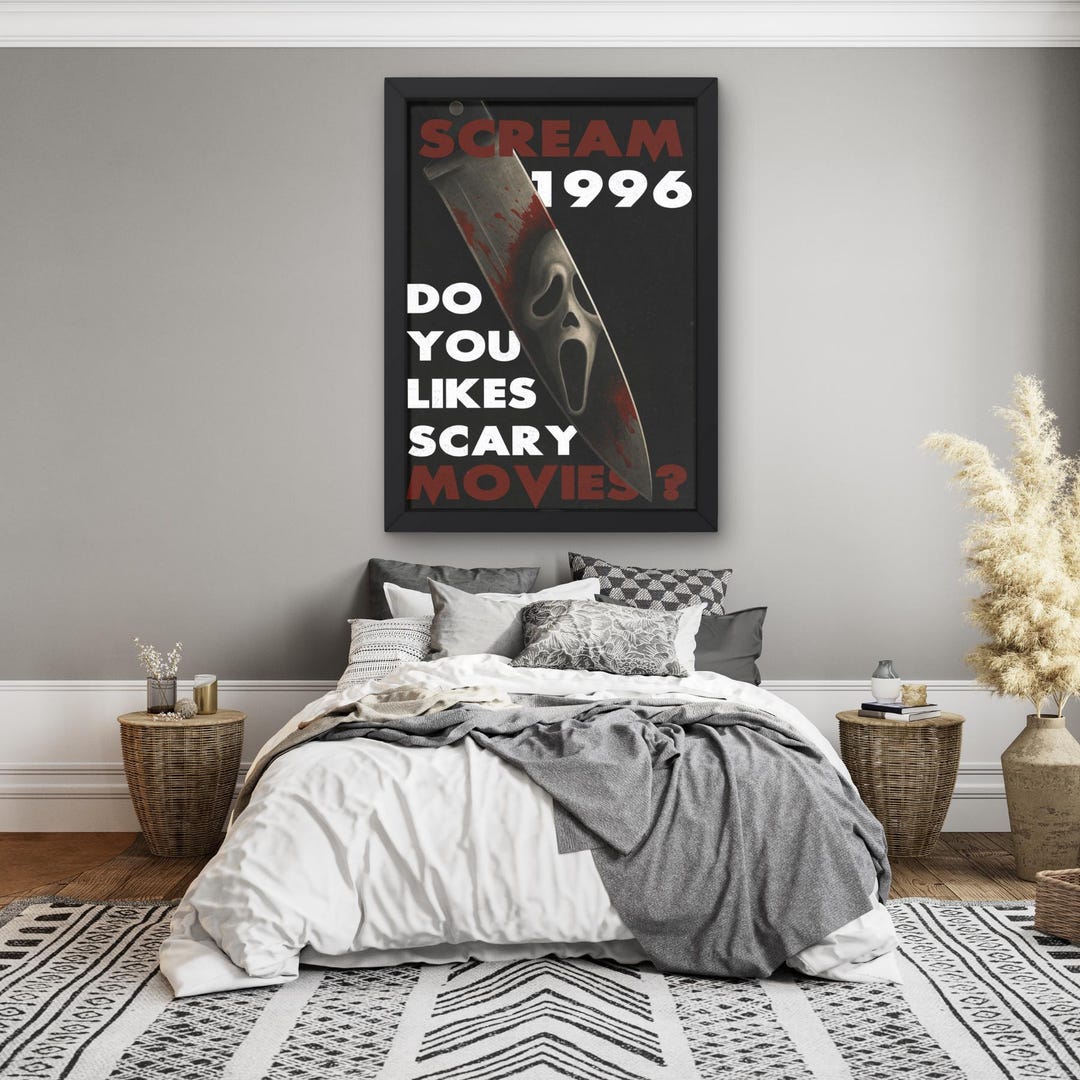 Scream 1996 Poster – Ghostface Horror Movie Poster | HD Printable ...