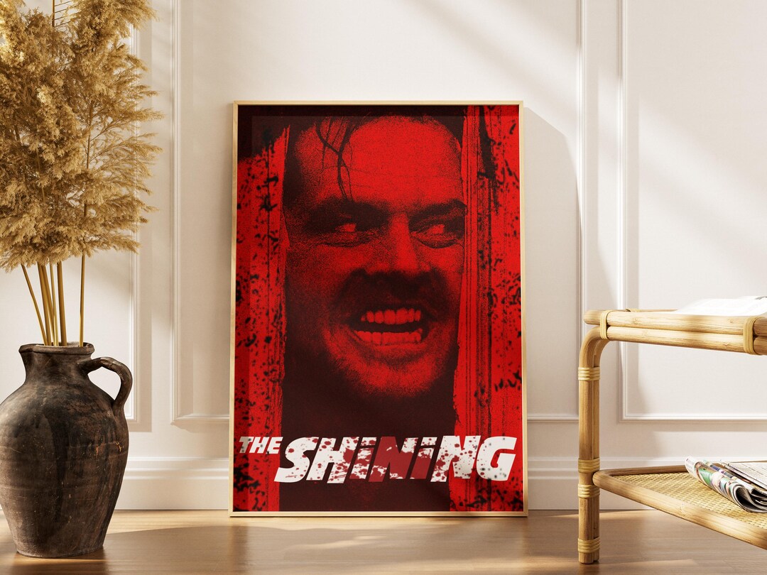 The Shining Red Poster | Horror Movie Digital Print | Modern Horror ...