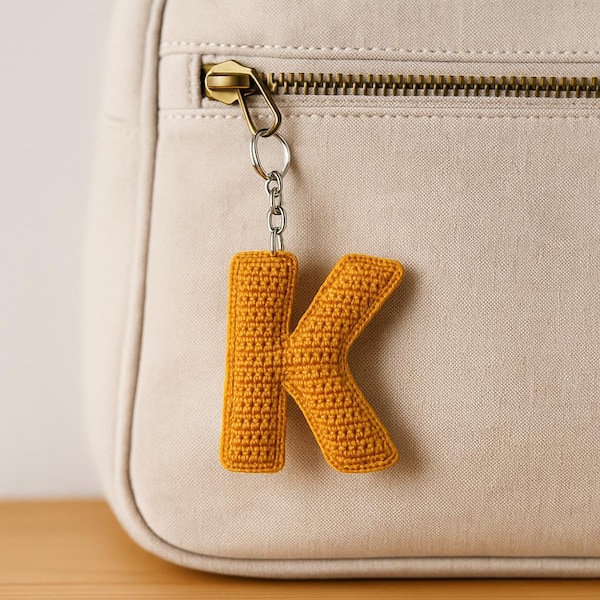 Alphabet Keychain - Etsy