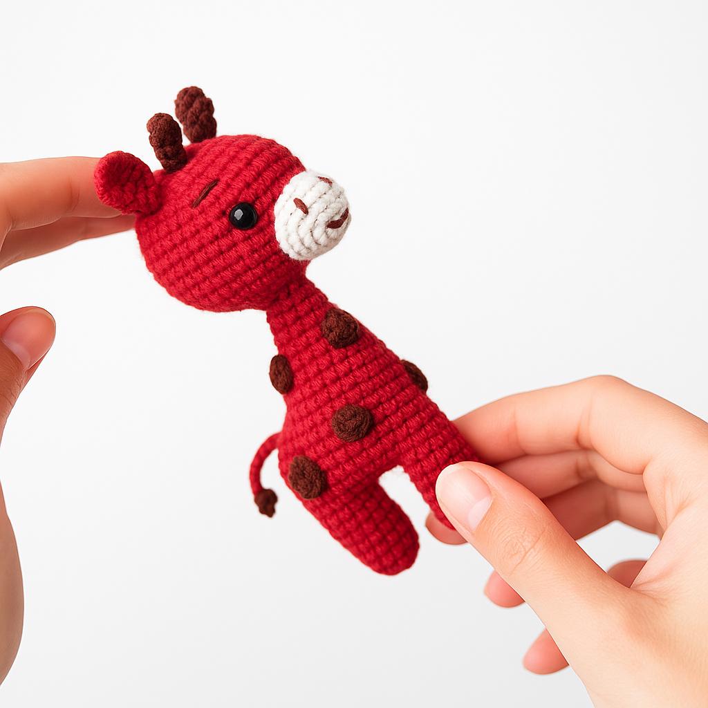 Amigurumi Giraffe Keychain/ PDF Crochet Pattern (no-sew, Beginner ...