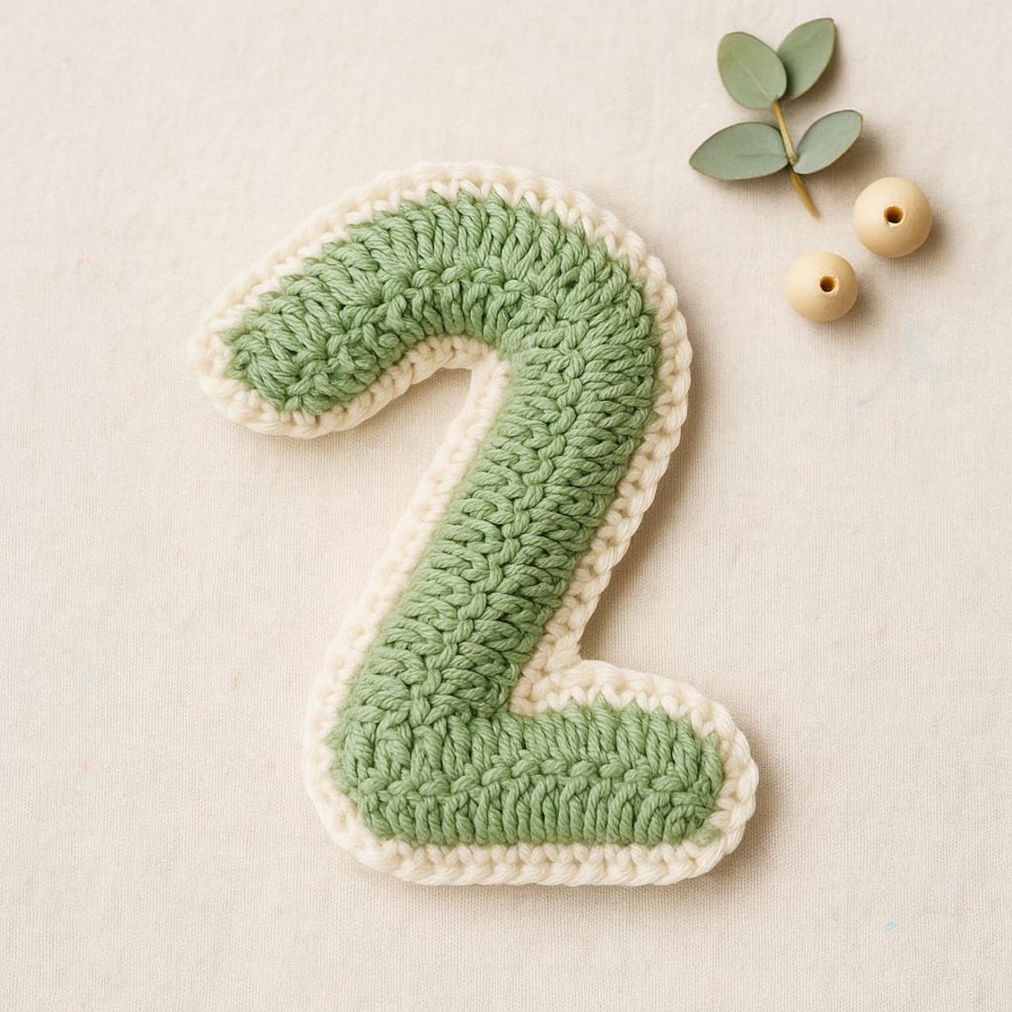 Crochet Number 2 Pattern PDF : Stuffed Amigurumi Digit Two, Birthday ...