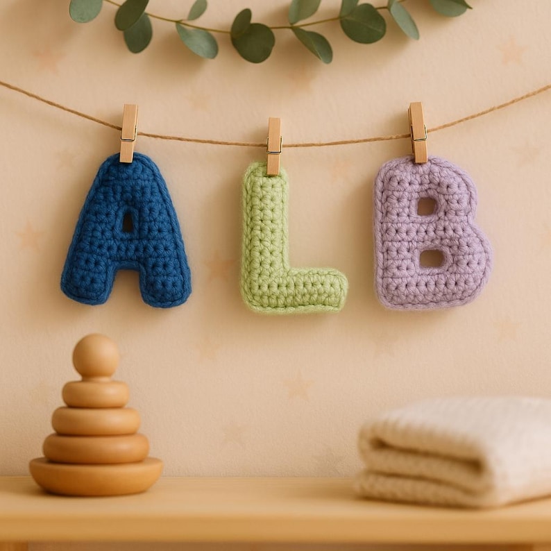 Amigurumi Crochet Alphabet Keychain Pattern: A, B, L (PDF) - Etsy