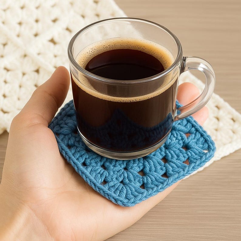 Crochet Granny Square Pattern: Classic Motif PDF Tutorial (digital ...