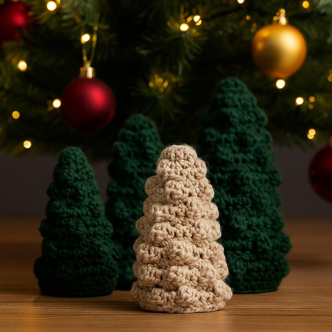 Bobble Christmas Tree Crochet Pattern: Super Bulky Cone Cover (PDF) - Etsy
