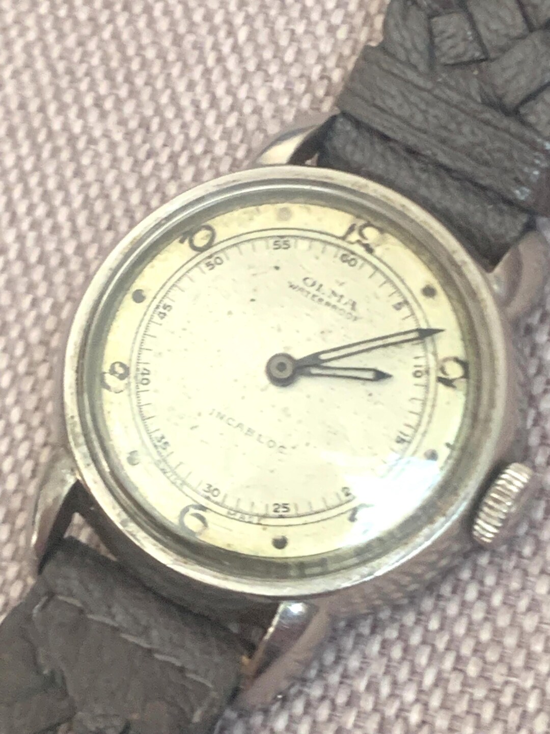 50's Vintage OLMA Mechanical Swiss Watch Military 15J' Ruby Work - Etsy