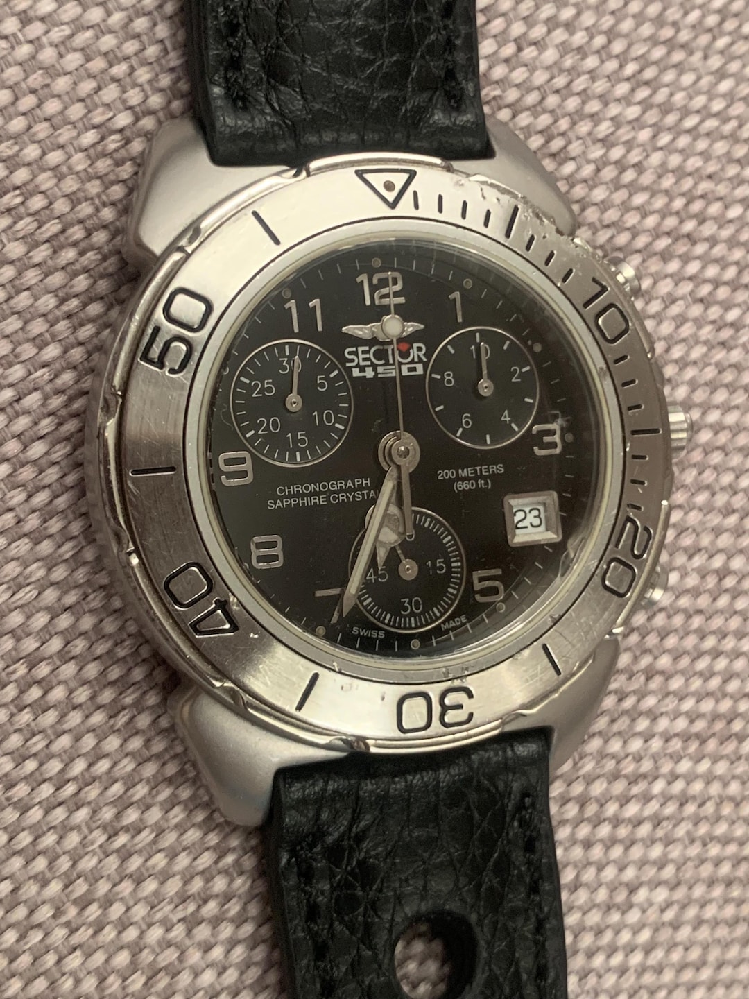 Sector 450 Chronograph Swiss SAPPHIR CRYSTAL 200M - Etsy