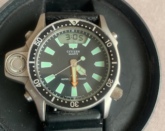 Citizen Promaster Chronograph Wr 200 Watch Rare Vintage - Etsy