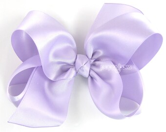 Purple satin bow | Etsy