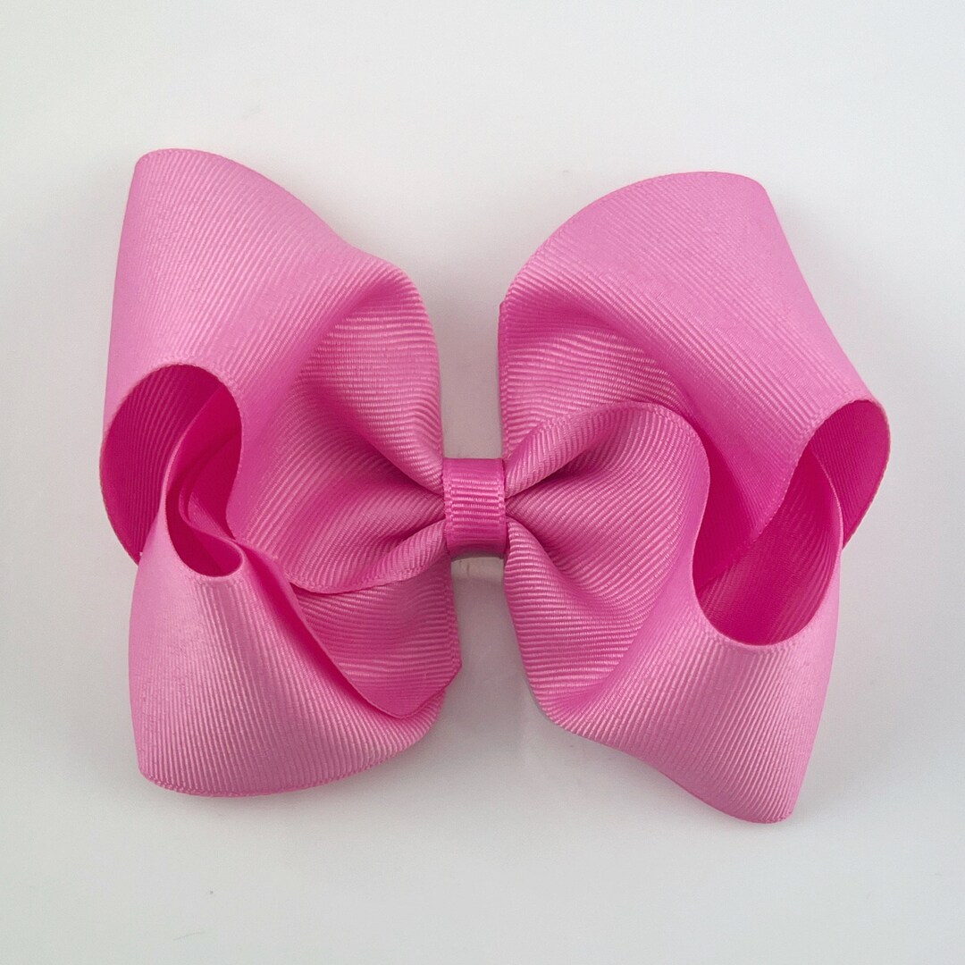Hair Bow in Pixie Pink / 4.5 to 5 Inch Girls Hair Bows / Grosgrain Bows ...