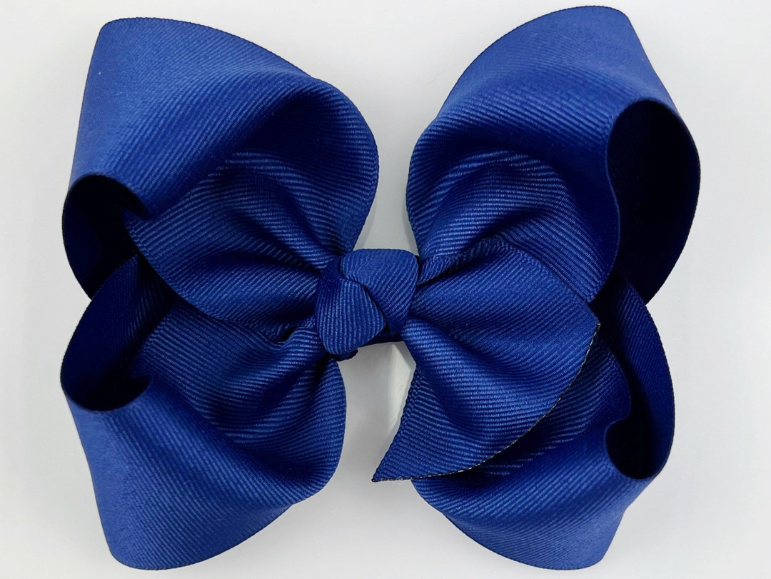 Hair Bow in Royal Blue / 5 Inch Bows / Girls Hair Bows / Hair Bows Clip ...