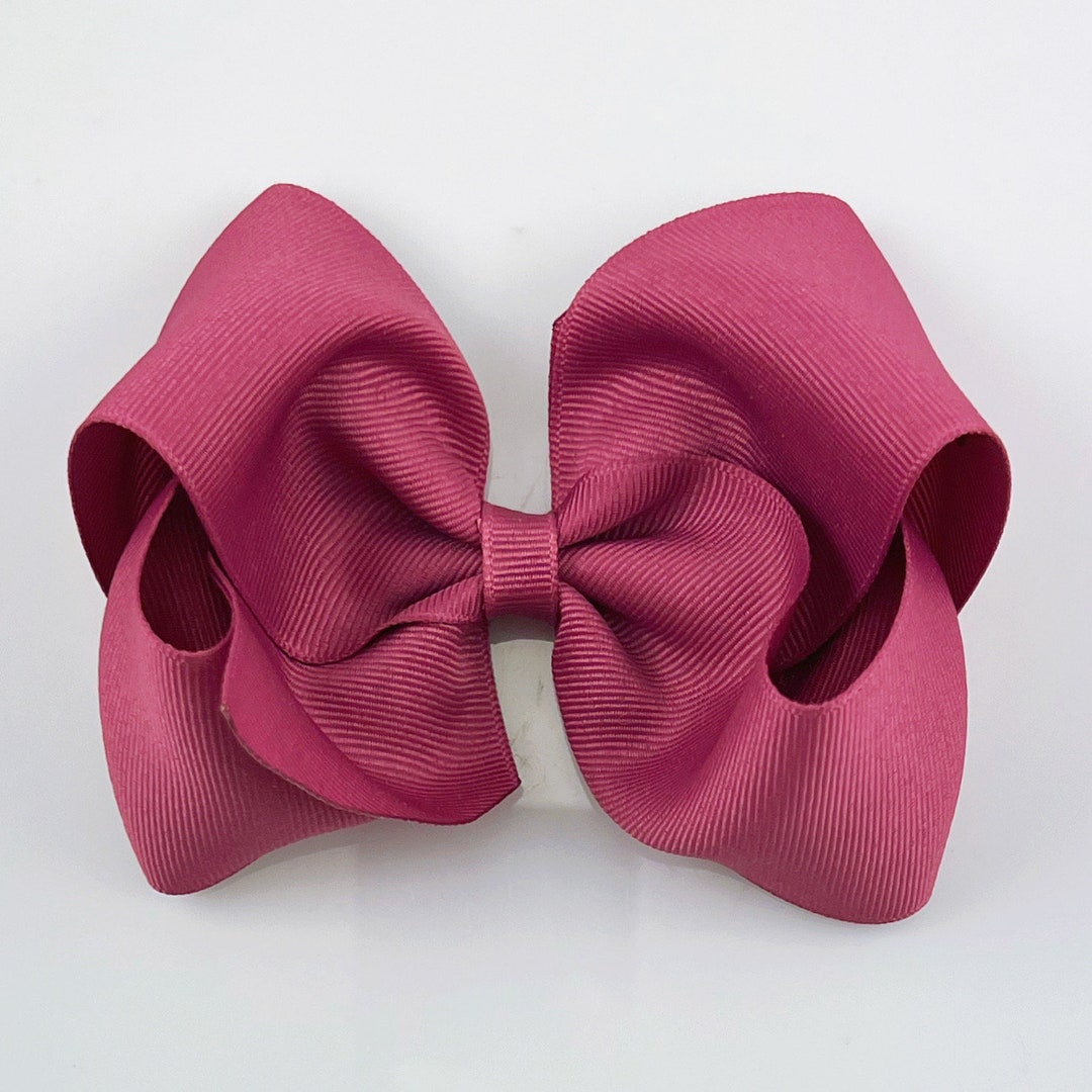 Pink Hair Bow in Colonial Rose / 4.5 to 5 Inch Girls Hair Bows ...