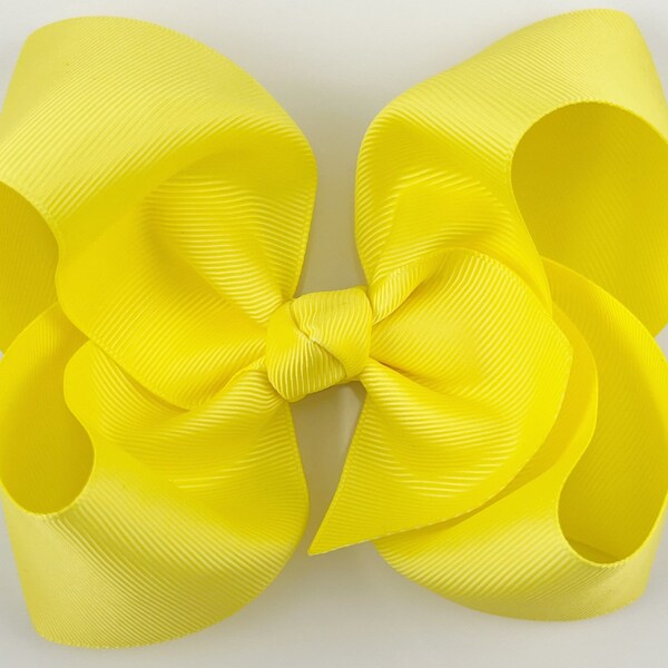 Yellow Hair Bow - Etsy