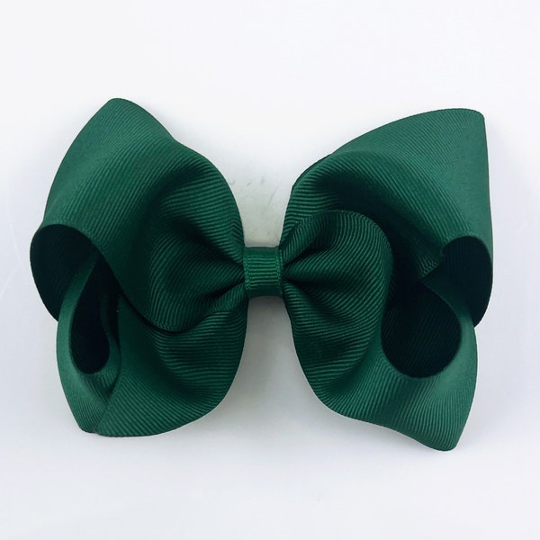 Green Hair Bow - Etsy