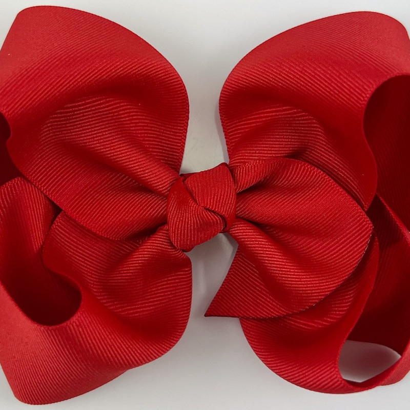 Red Hair Bows - Etsy