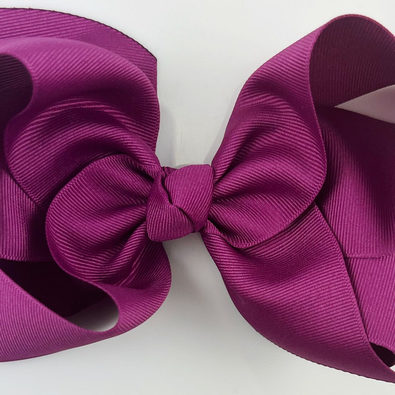 Purple Hair Bow - Etsy