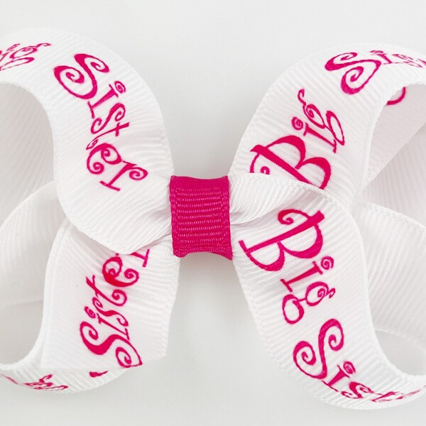 Big Sister Hair Bow - Etsy