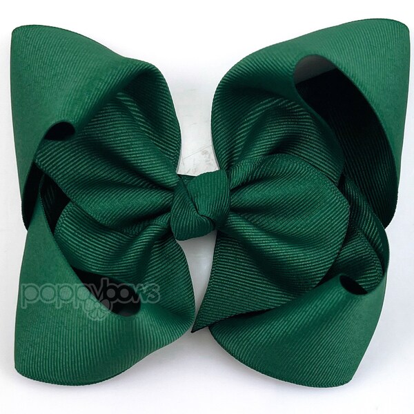 Green Hair Bow - Etsy