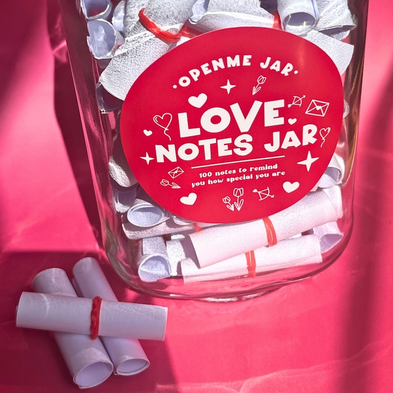 Love Notes Jar, Affirmation Jar, Romantic Gift, Positive Affirmations ...
