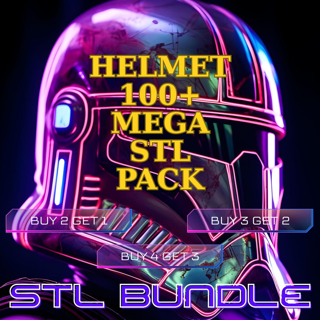 100+ Helmet Package STL Pack – 3D Printable Sci-fi, Fantasy & Cosplay ...