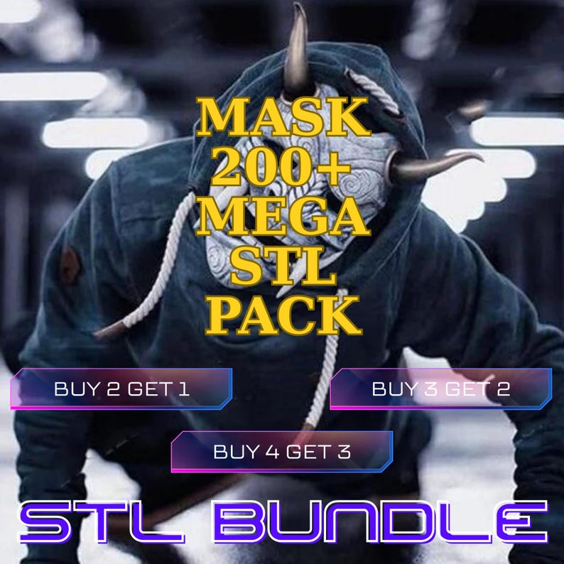 200+ Mask Package STL Pack – 3D Printable Cosplay, Fantasy & Horror ...