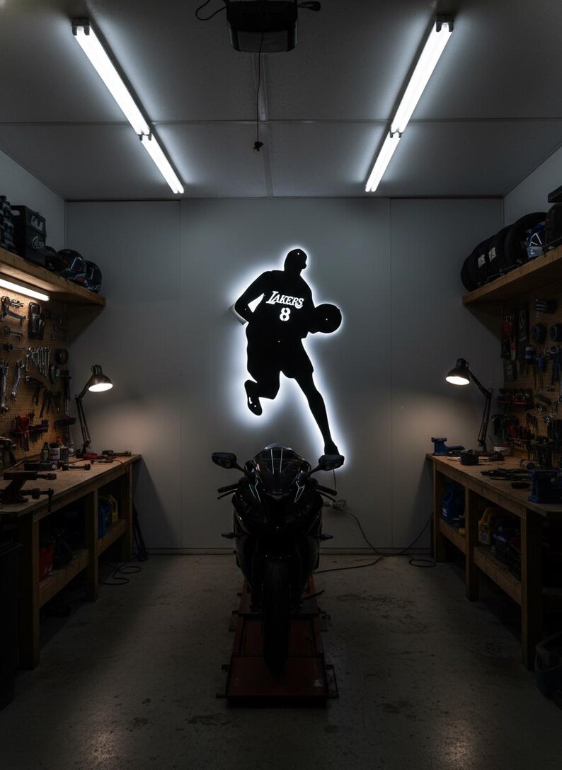 Kobe Bryant LED Wall Decor | Handmade Basketball Fan Art - Etsy