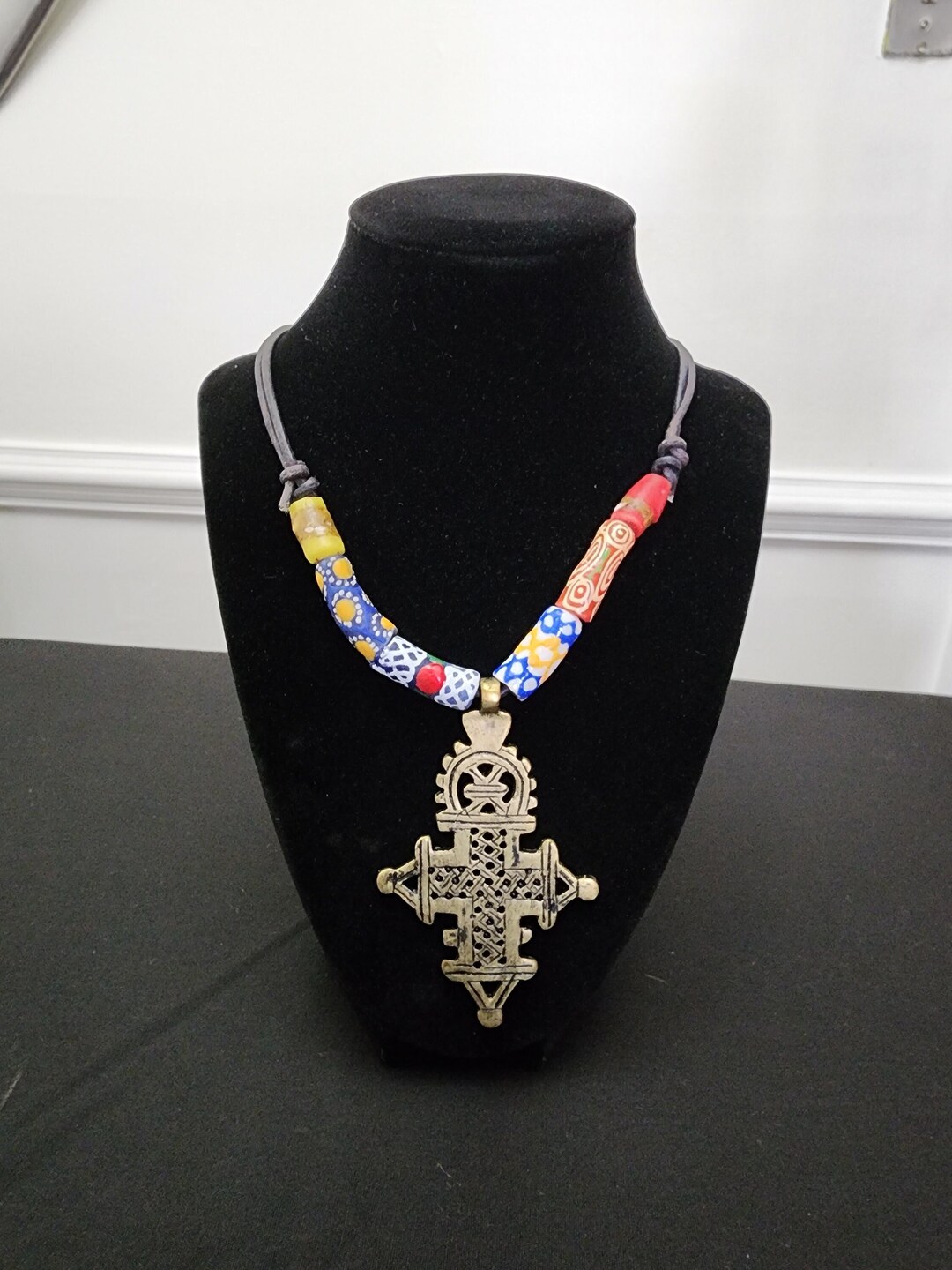 Handmade Silver Ethiopian Coptic Cross Necklace - Etsy