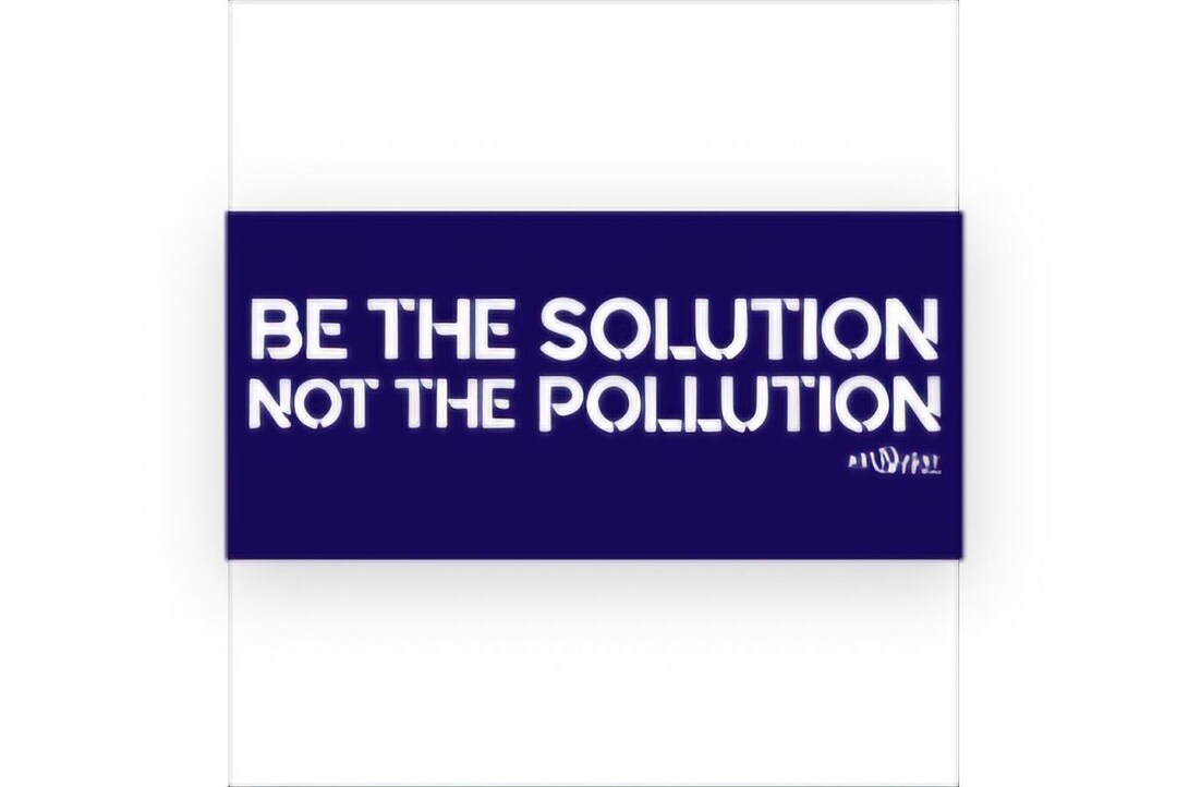 Solution Pollution Bumper Sticker - Etsy