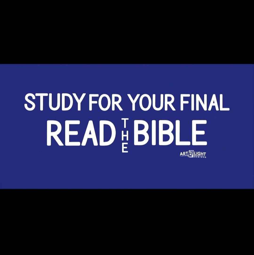 Study for Your Final Read the Bible Bumper Stickers - Etsy