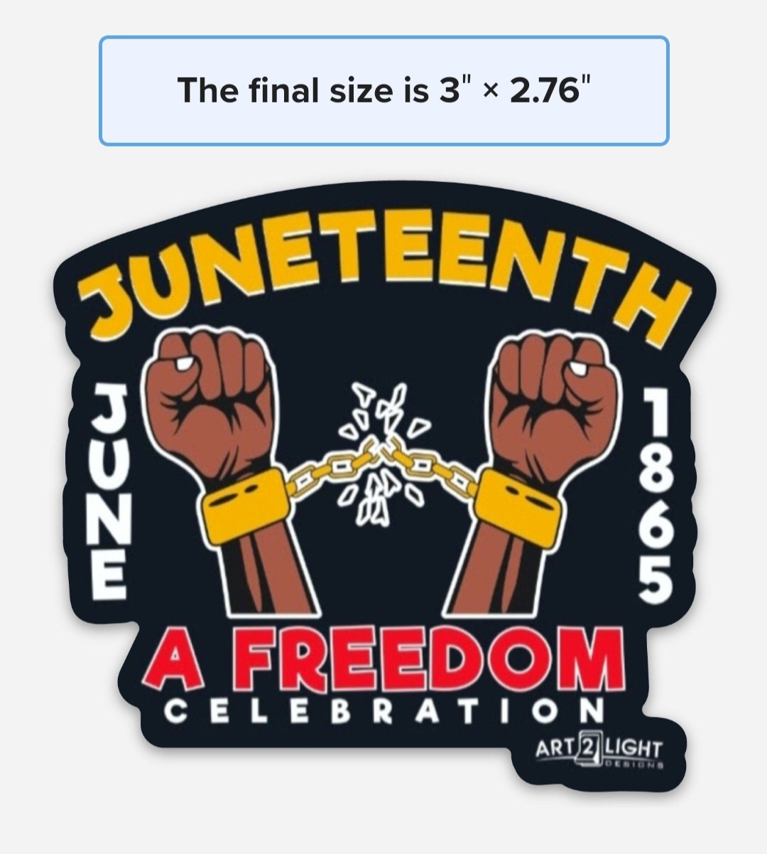 Juneteenth Sticker - Etsy