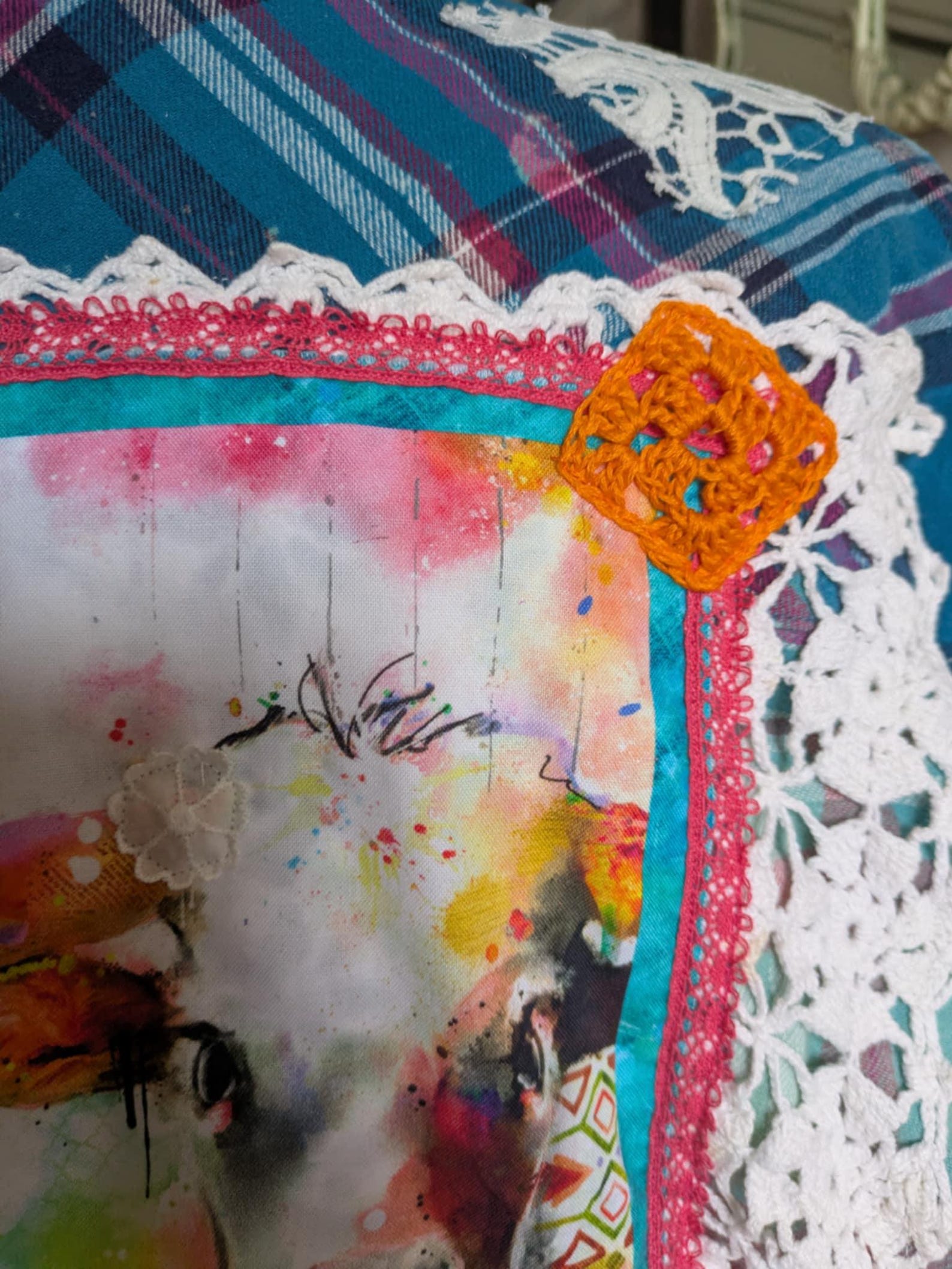 Upcycled Country Boho "teal Plains" Flannel Shirt – Size 2XL - Etsy